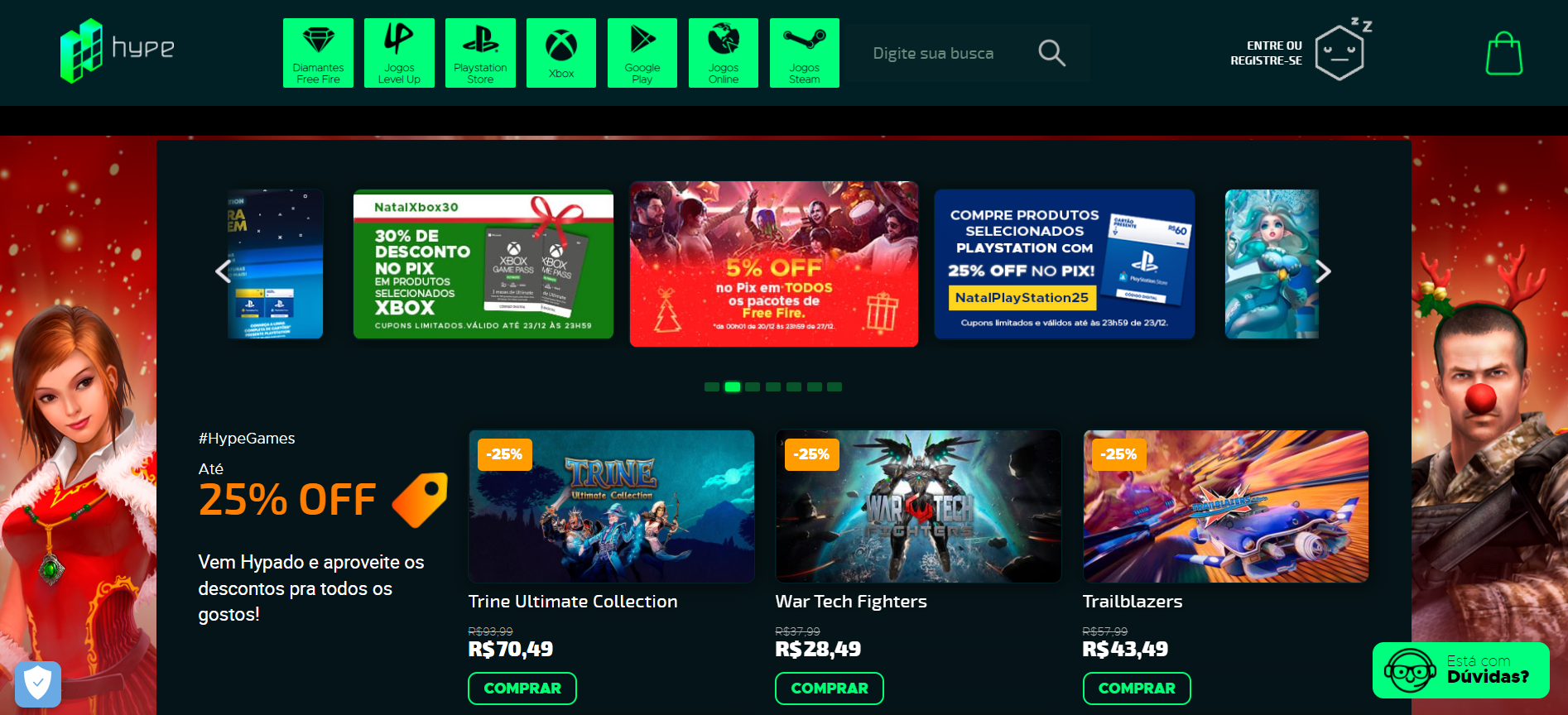 Hype Games – Promoção de Natal com 90% Off ⋆ Nós Nerds