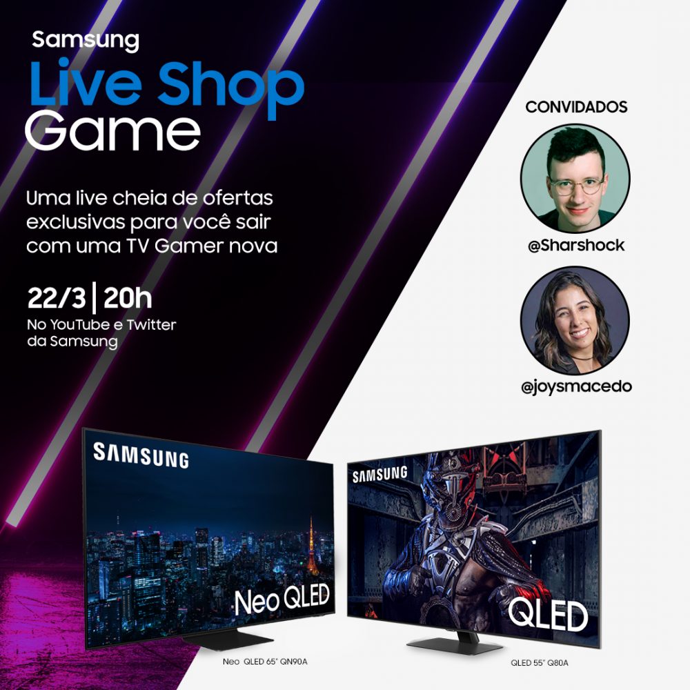 Samsung Live Shop Dedicada à Linha de TVs Gamer ⋆ Nós Nerds